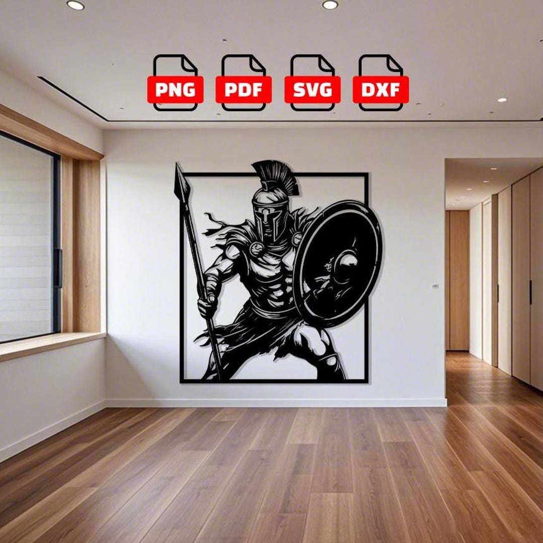 Spartan Warrior – Laser Cut File | Svg, Dxf, Png, Pdf | Instant ...
