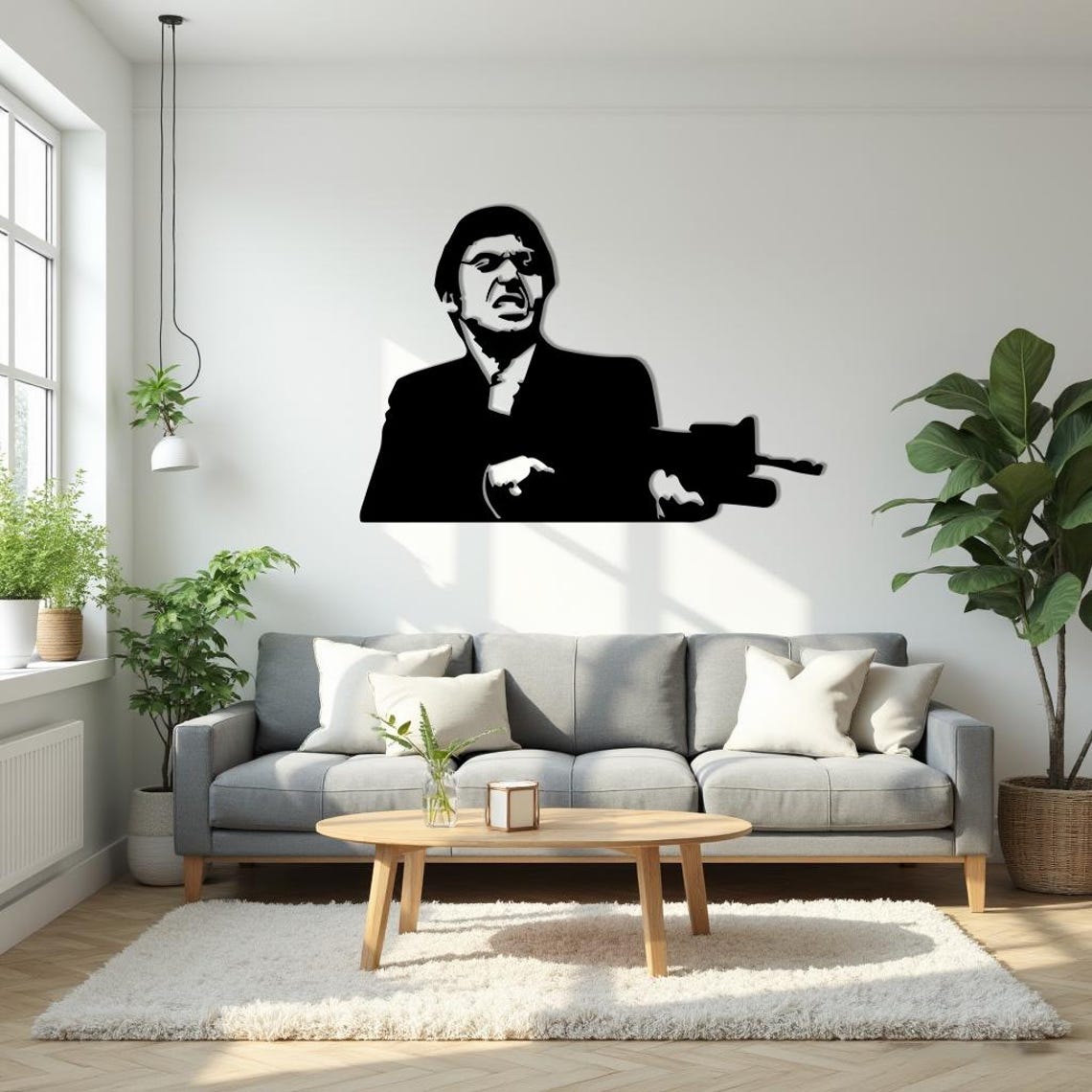 Scarface Laser Cut SVG PNG High-quality PDF Files | Wall Art ...