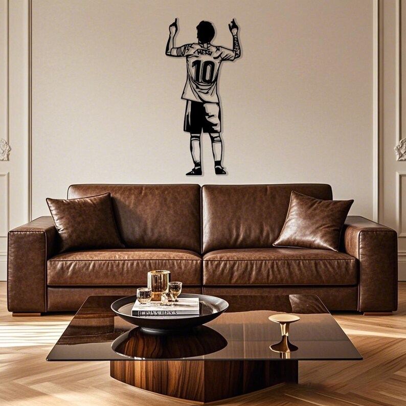 Leo Messi Laser Cut Files Svg Dxf Png Dwg High-quality PDF Wall Art ...