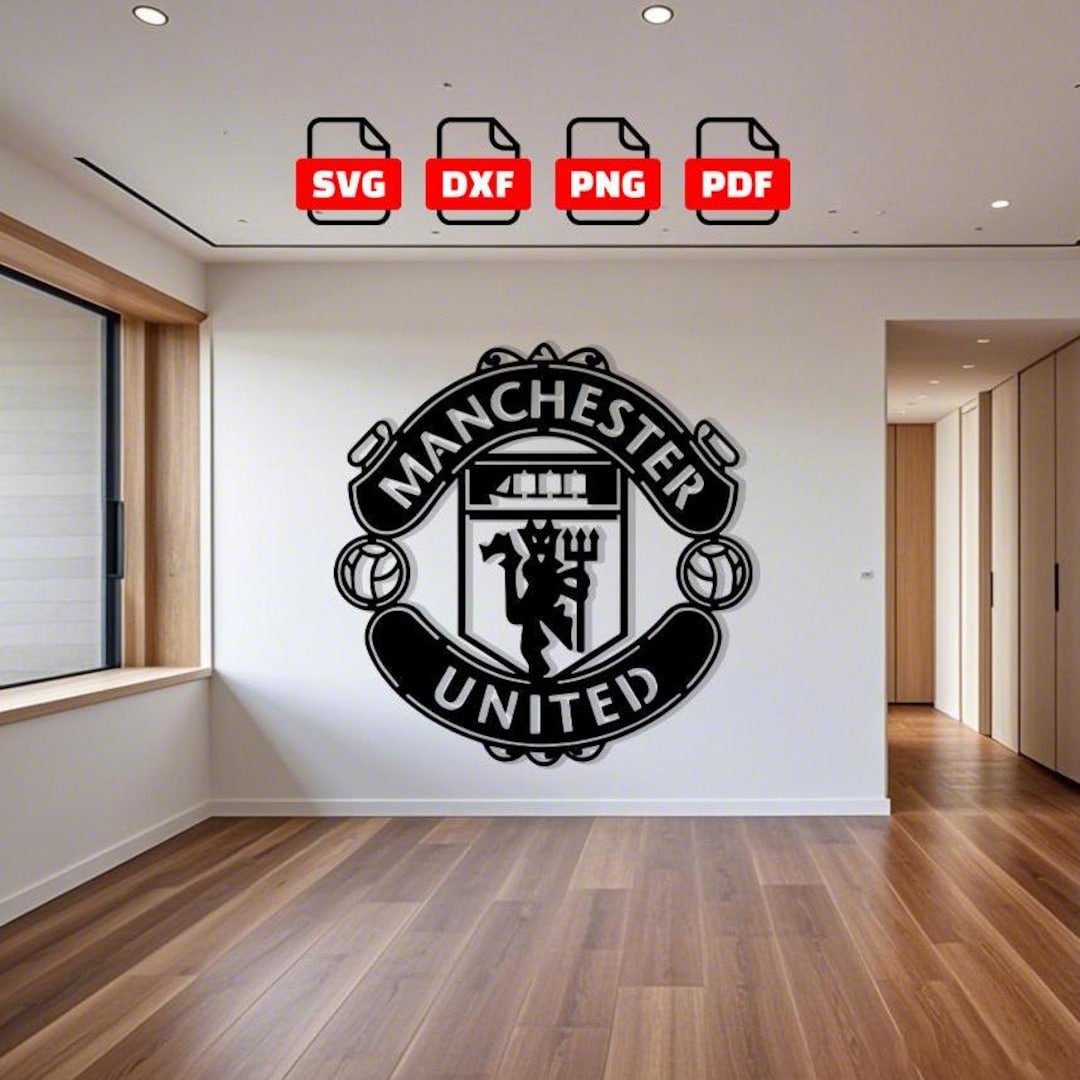 Manchester United Logo | Laser Cutting File | High-quality SVG, PNG ...