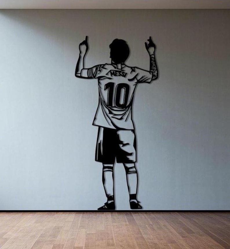 Leo Messi Laser Cut Files Svg Dxf Png Dwg High-quality PDF Wall Art ...