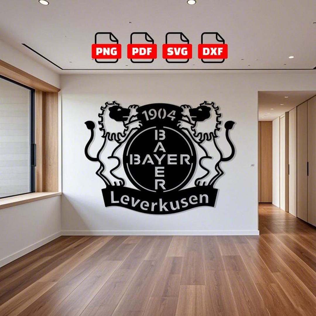Bayer Leverkusen Logo | Laser Cutting File | Dxf, Svg, Png, Pdf ...