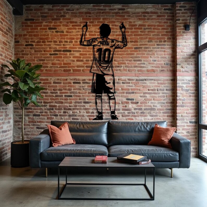 Leo Messi Laser Cut Files Svg Dxf Png Dwg High-quality PDF Wall Art ...