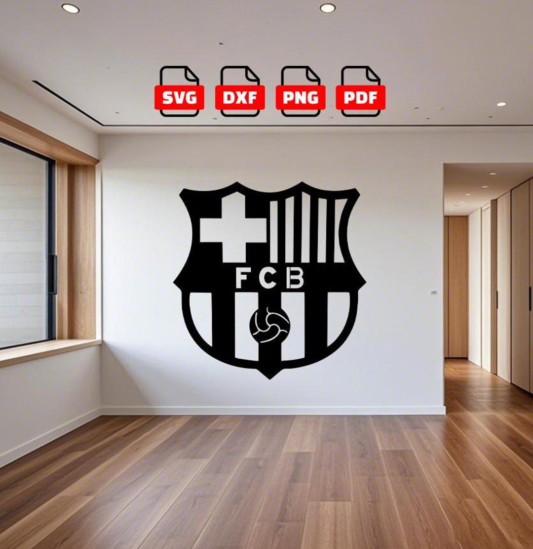 FC Barcelona Emblem | Laser Cutting File | High-quality Svg, Png, Dxf ...