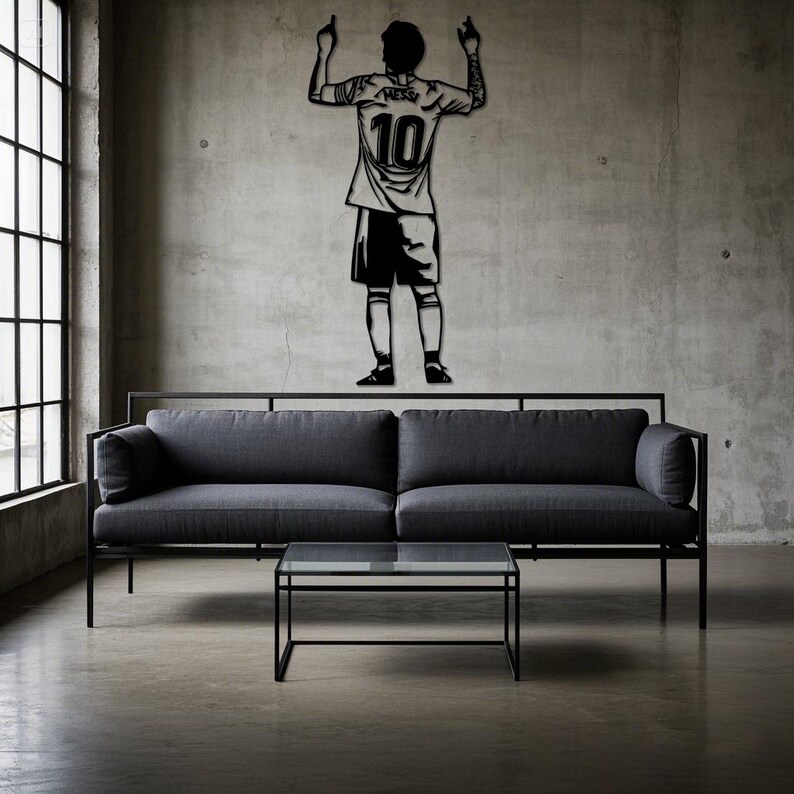 Leo Messi Laser Cut Files Svg Dxf Png Dwg High-quality PDF Wall Art ...