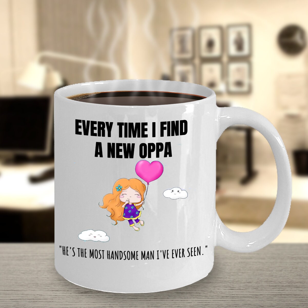 Funny Korean Drama Mug every Time I Find New Oppa Christmas | Etsy