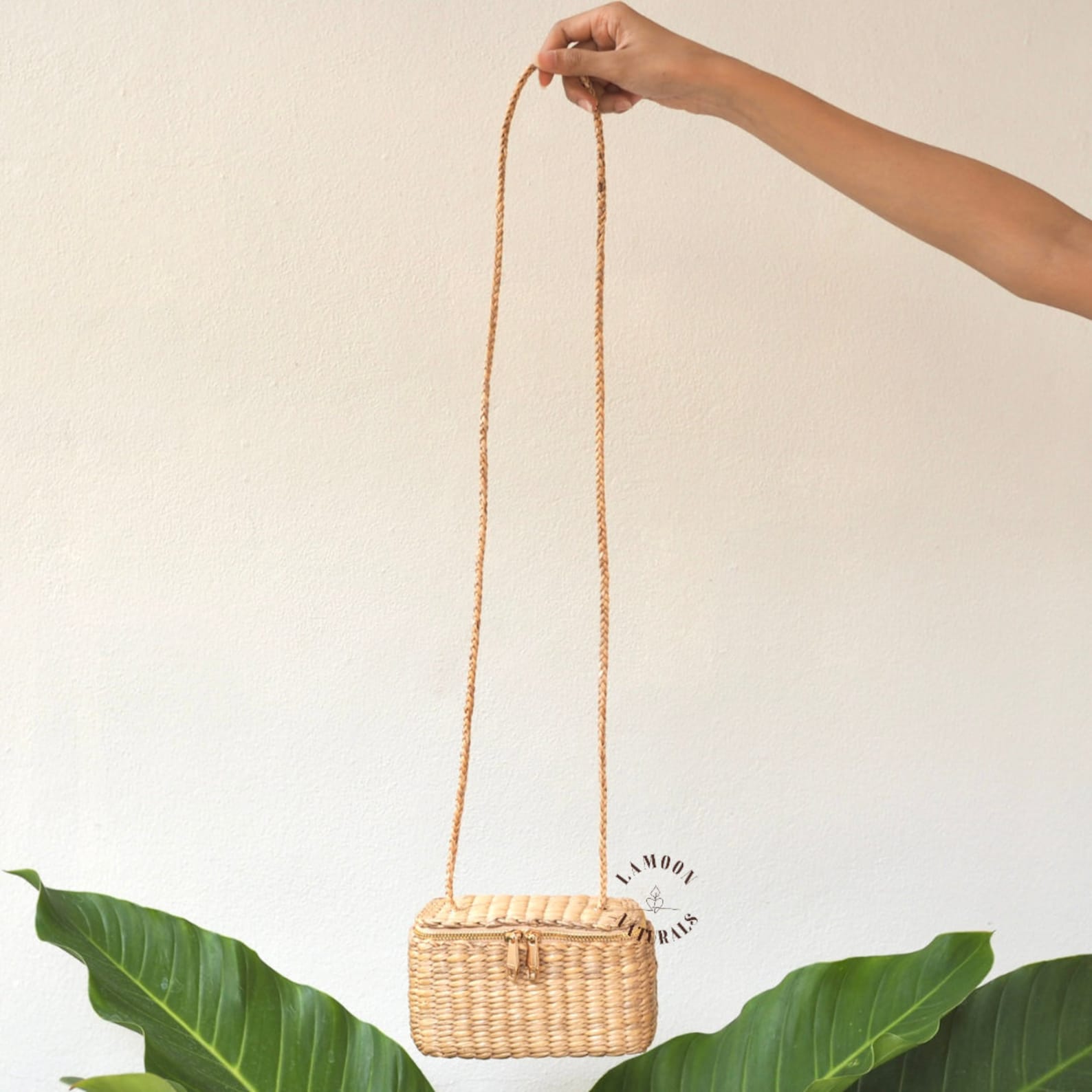 Cute Woven Crossbody Straw Bag for Women With a Straw Strap in Summer ...