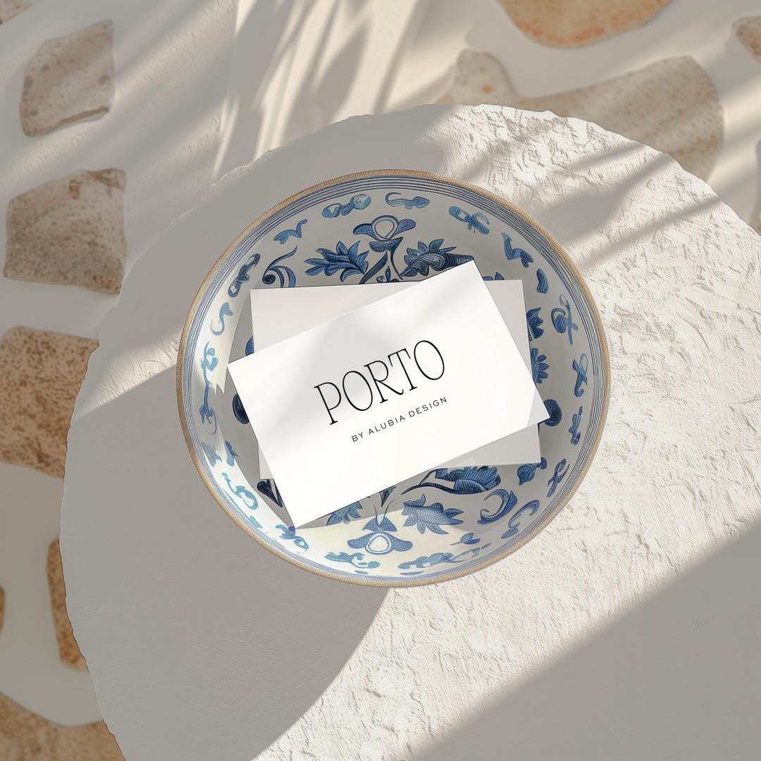 Porto Card Mockup | Modern, Minimal Photoshop Mockup - Etsy