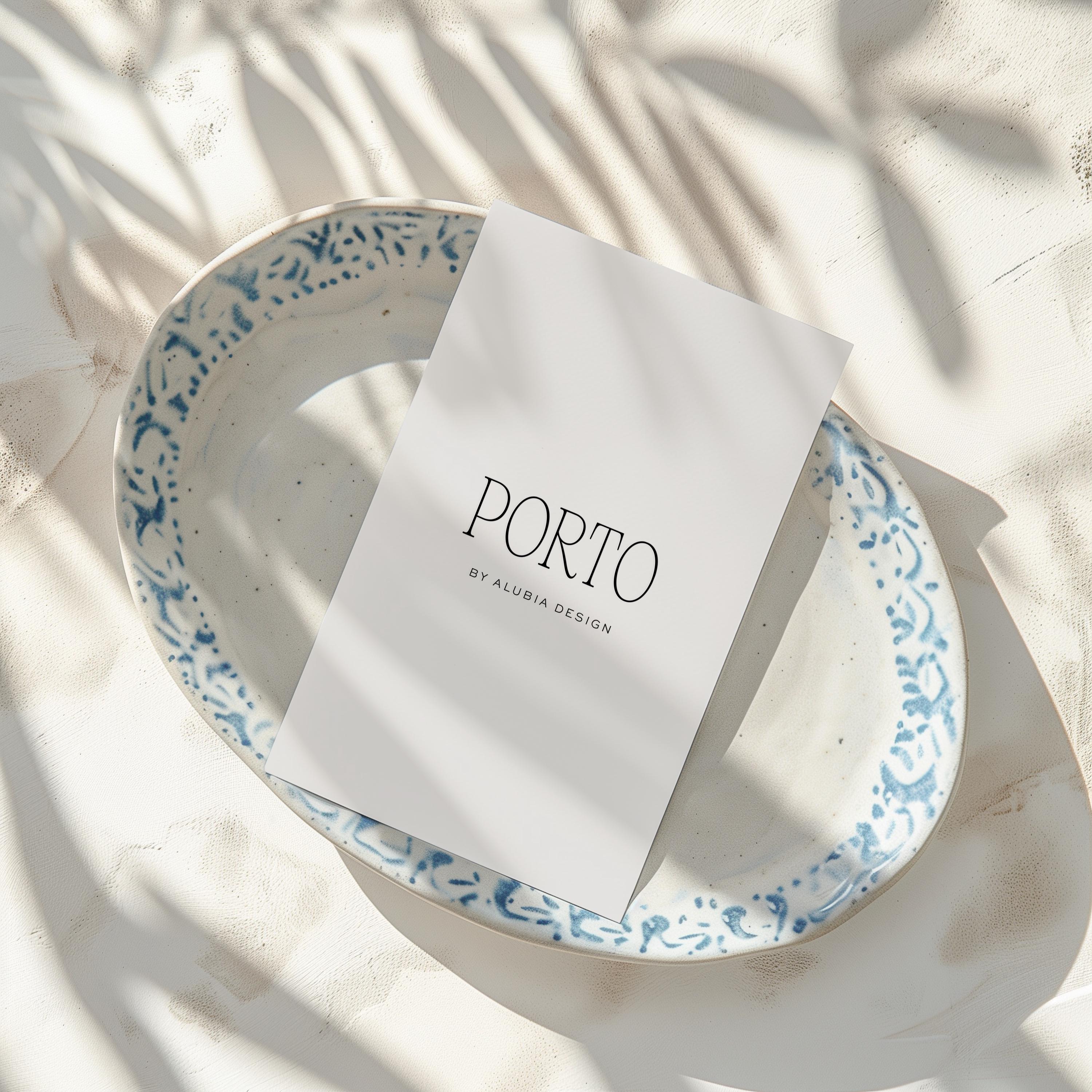 Porto Paper Mockup | Modern, Minimal Photoshop Mockup - Etsy