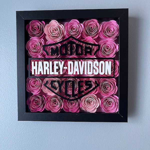 Harley Davidson Shadow Box - Etsy