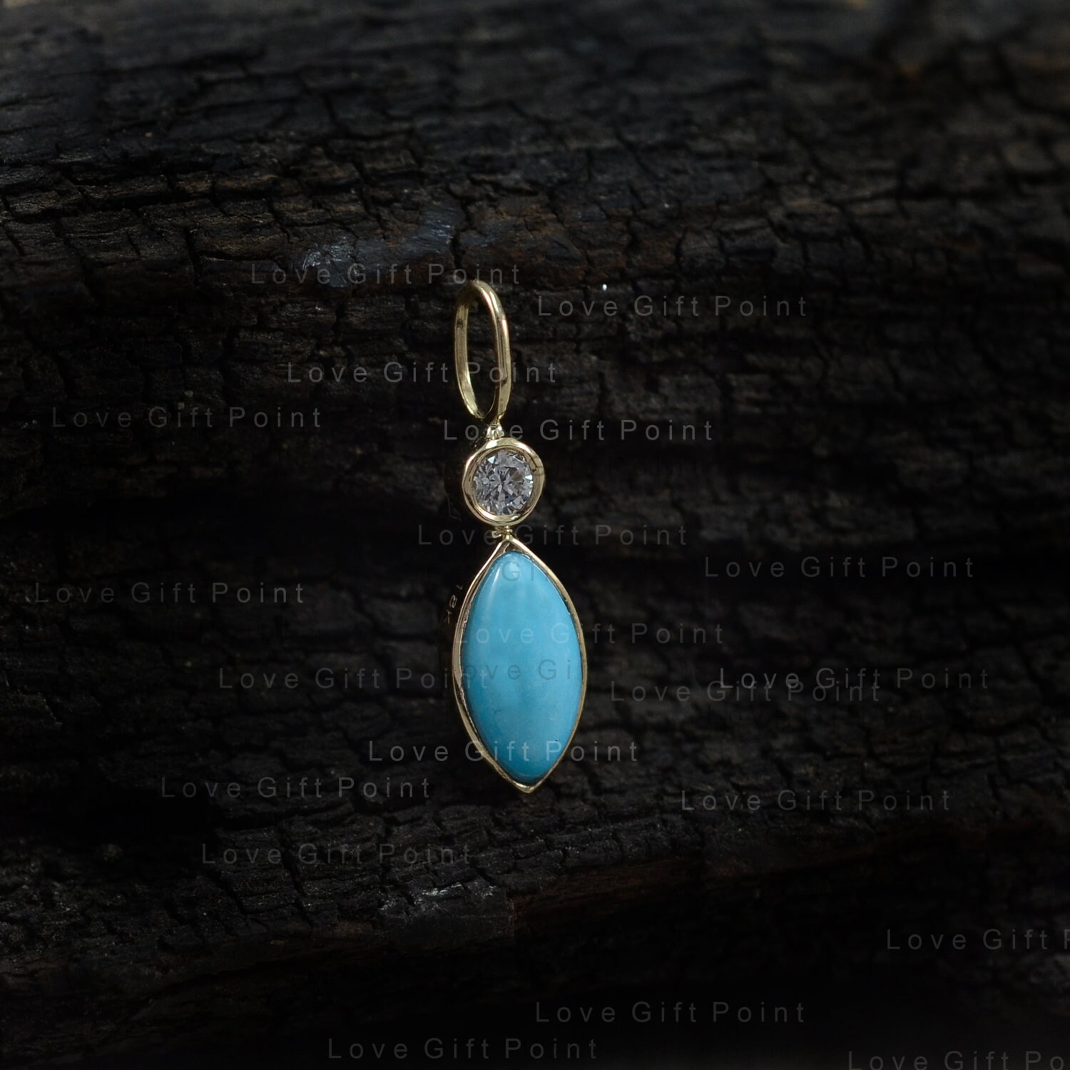Marquise Shape Real 0.35 Ct Sleeping Beauty Arizona Turquoise | Etsy