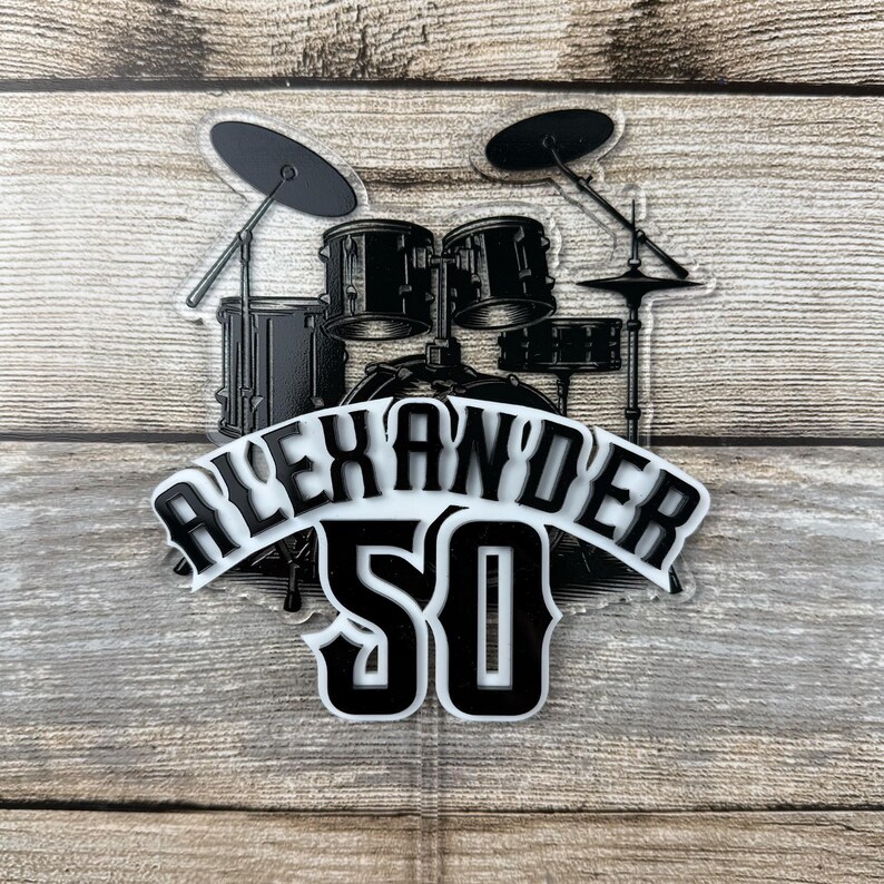 Custom Cake Topper Drums Cake Topper Birthday Cake Topper Party Event ...