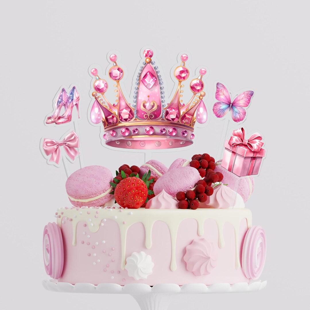 Princess Cake Toppers Princess Cake Charms Birthday Cake Cupcake ...