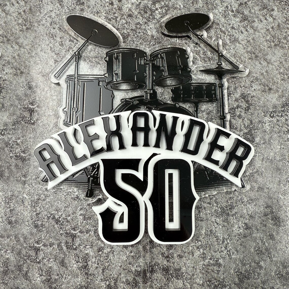 Custom Cake Topper Drums Cake Topper Birthday Cake Topper Party Event ...