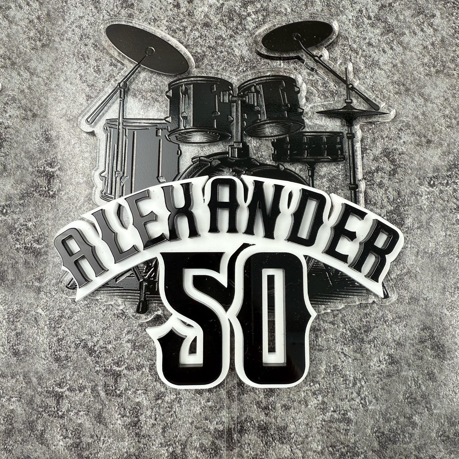 Custom Cake Topper Drums Cake Topper Birthday Cake Topper Party Event ...