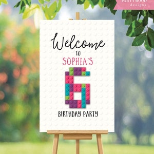 Building Blocks Welcome Sign Reception Blocks Birthday - Etsy