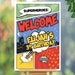 Superhero Welcome Sign Birthday Directional Arrows Superheroes Fun ...