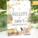 Editable Construction Welcome Sign, Reception, Construction Birthday ...