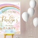 Rainbow Welcome Sign Editable Rainbow Birthday Magical Party - Etsy