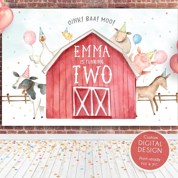 Barnyard Birthday Decorations - Etsy