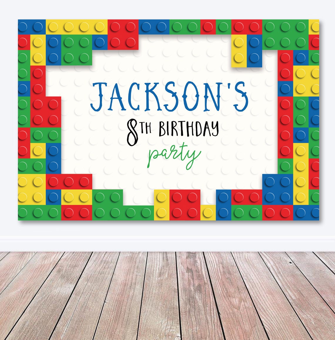 Let's Build Sign, Building Station Blocks Sign, Blocks Birthday Party ...