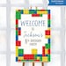 Building Blocks Welcome Sign, Reception, Blocks Birthday Party ...