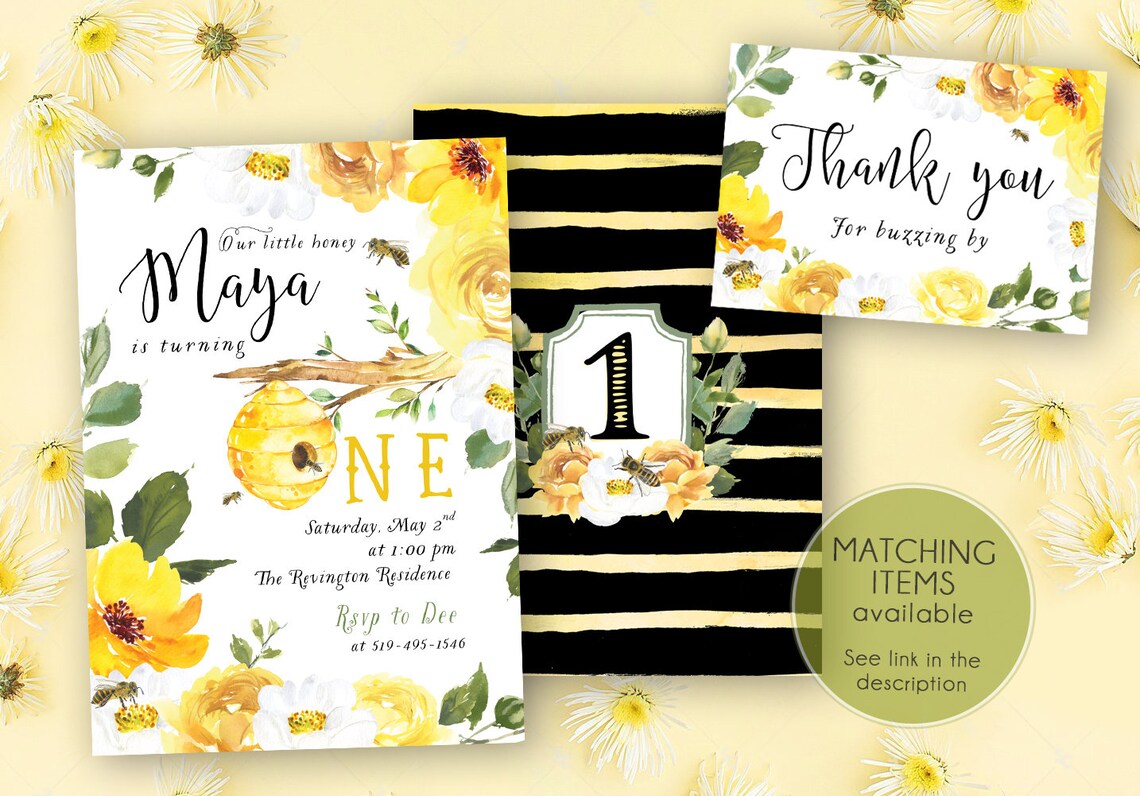 Bee Backdrop Bee Day Birthday Beehive Little Honey Birthday - Etsy