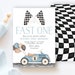 Editable Race Car Milestone Poster, Fast ONE Racing Car Milestone, 1st ...