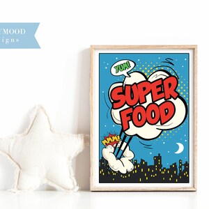 Superheroes Party Signs, Drinks Gifts Food Sign, Table Decor, Superhero ...