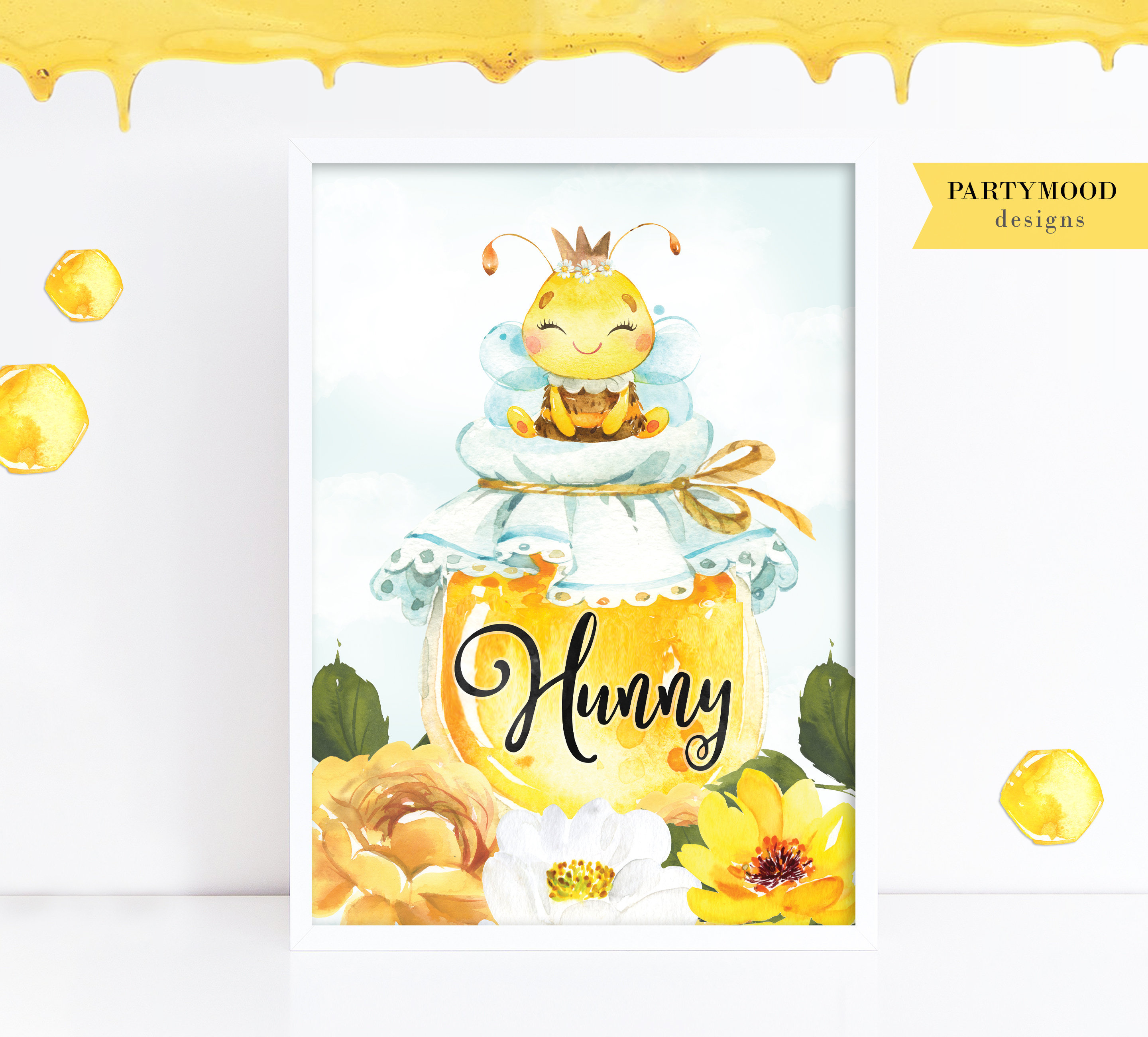 Hunny Bee Sign Bee Birthday Signs Fun Sign Our Little Honey - Etsy