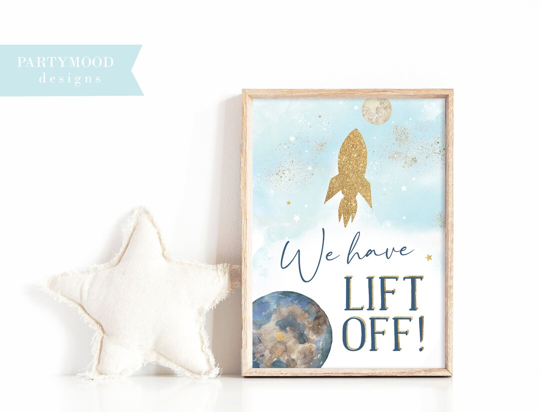 We Have Lift off Sign Outer Space Theme Fun Signs First - Etsy