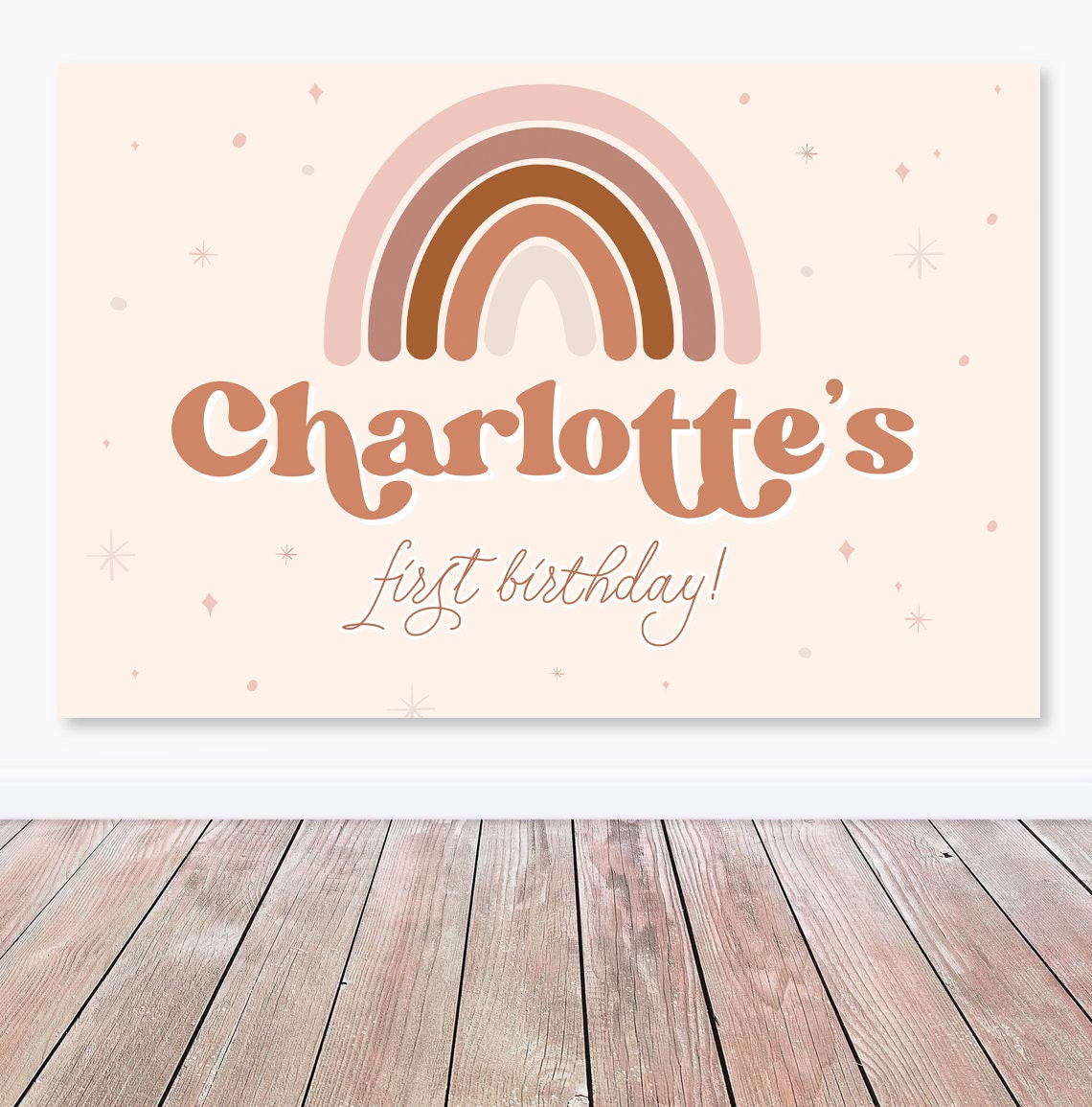 Rainbow Welcome Sign Boho Party Decor Boho Shower Girl 1st - Etsy