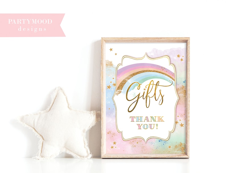 Rainbow Gifts Sign Rainbow Sign Cards and Gifts Magical - Etsy