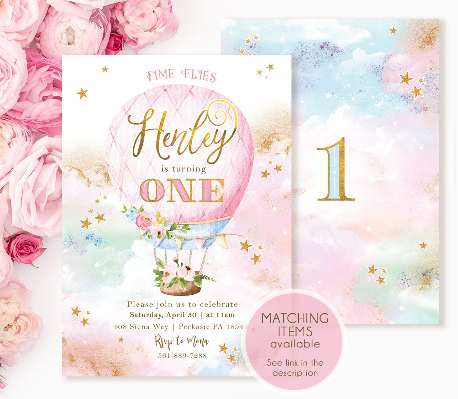 Hot Air Balloon Welcome Sign 1st Birthday Banner up up and - Etsy