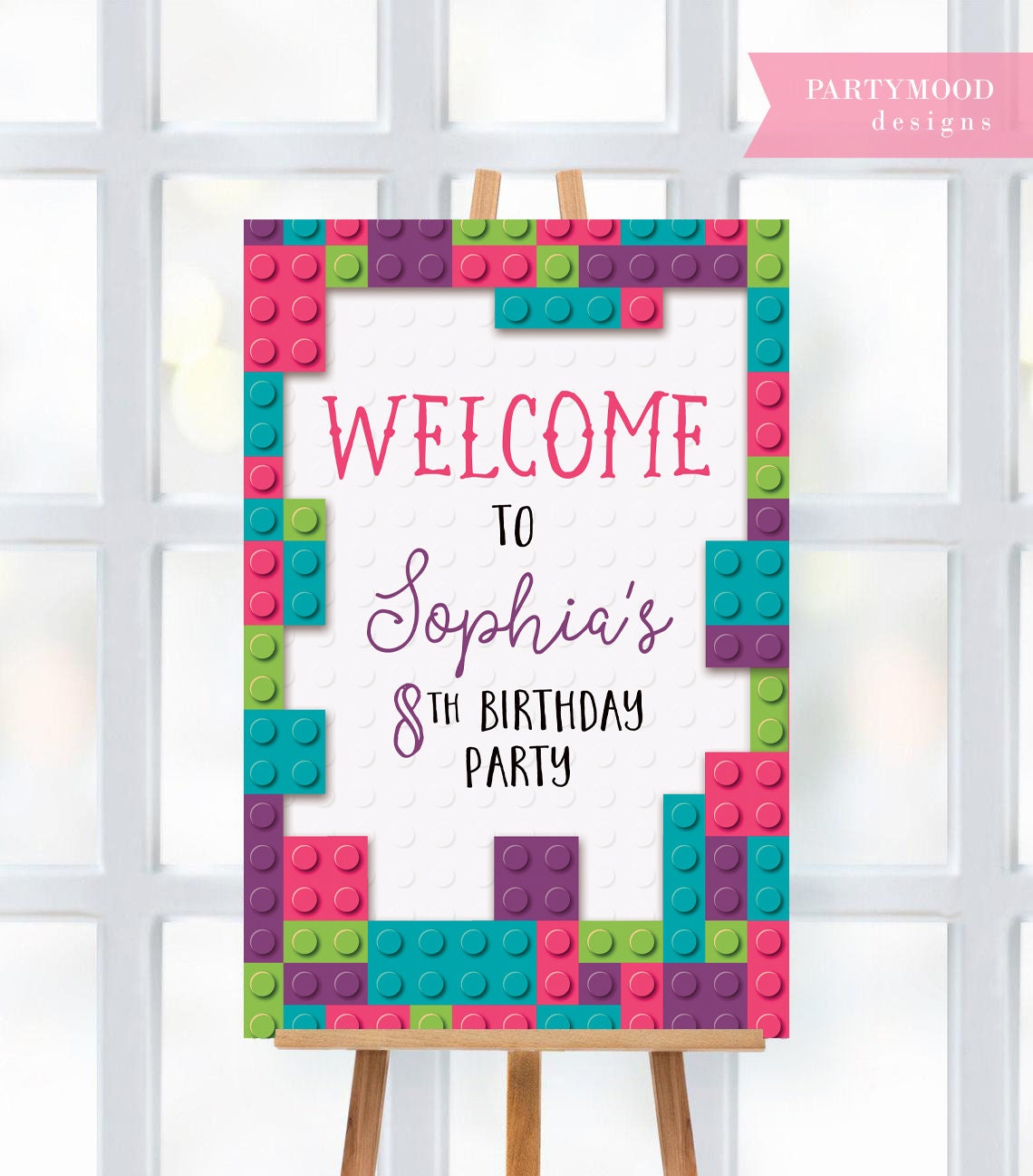 Building Blocks Welcome Sign Reception Blocks Birthday - Etsy