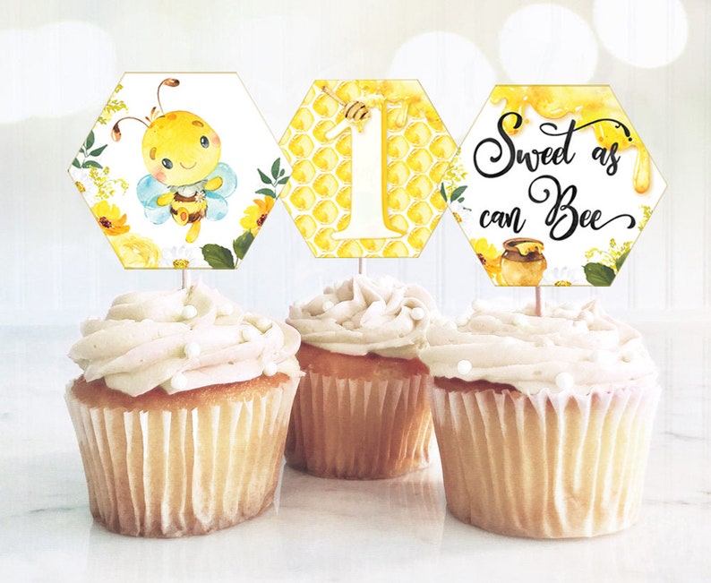 Bee Welcome Sign, Editable Bumble Bee Decor, Little Honey Birthday ...
