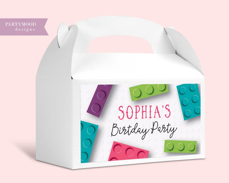 Building Blocks Birthday Signs Set of 6 Building Bricks - Etsy