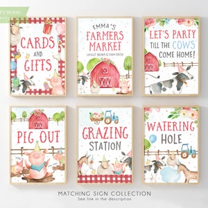 Farm Happy Birthday Banner, HBD, Farm Animals, Boy First Birthday, Girl ...