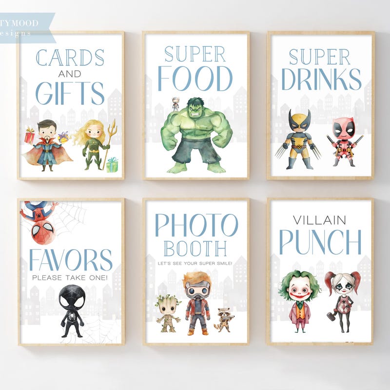 Superhero Signs - Etsy