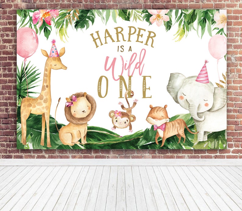 Safari Snacks Sign Jungle Sign Wild One Safari Birthday | Etsy