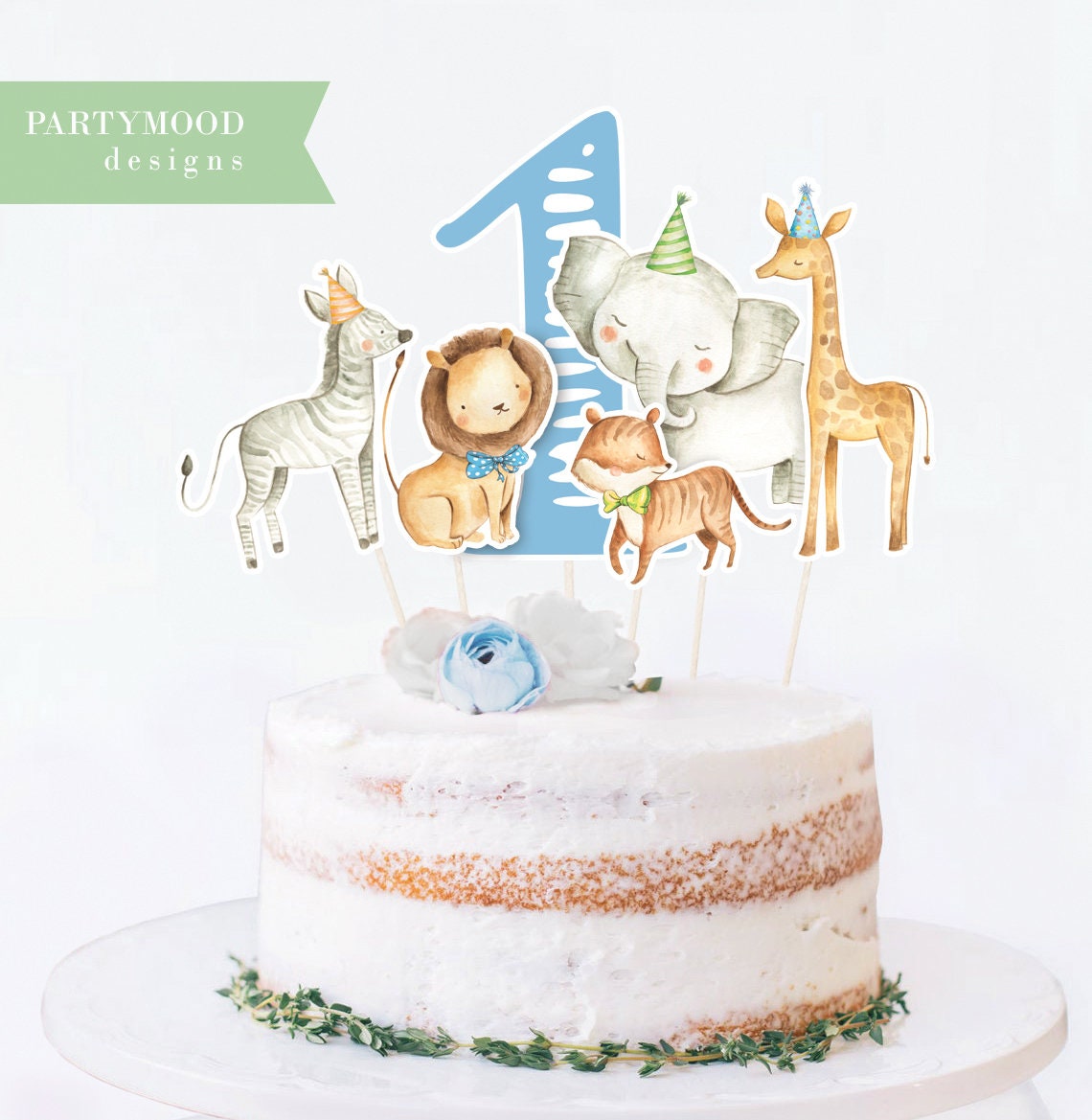 Safari Chip Bag Wild One Chips Safari Animals Party | Etsy