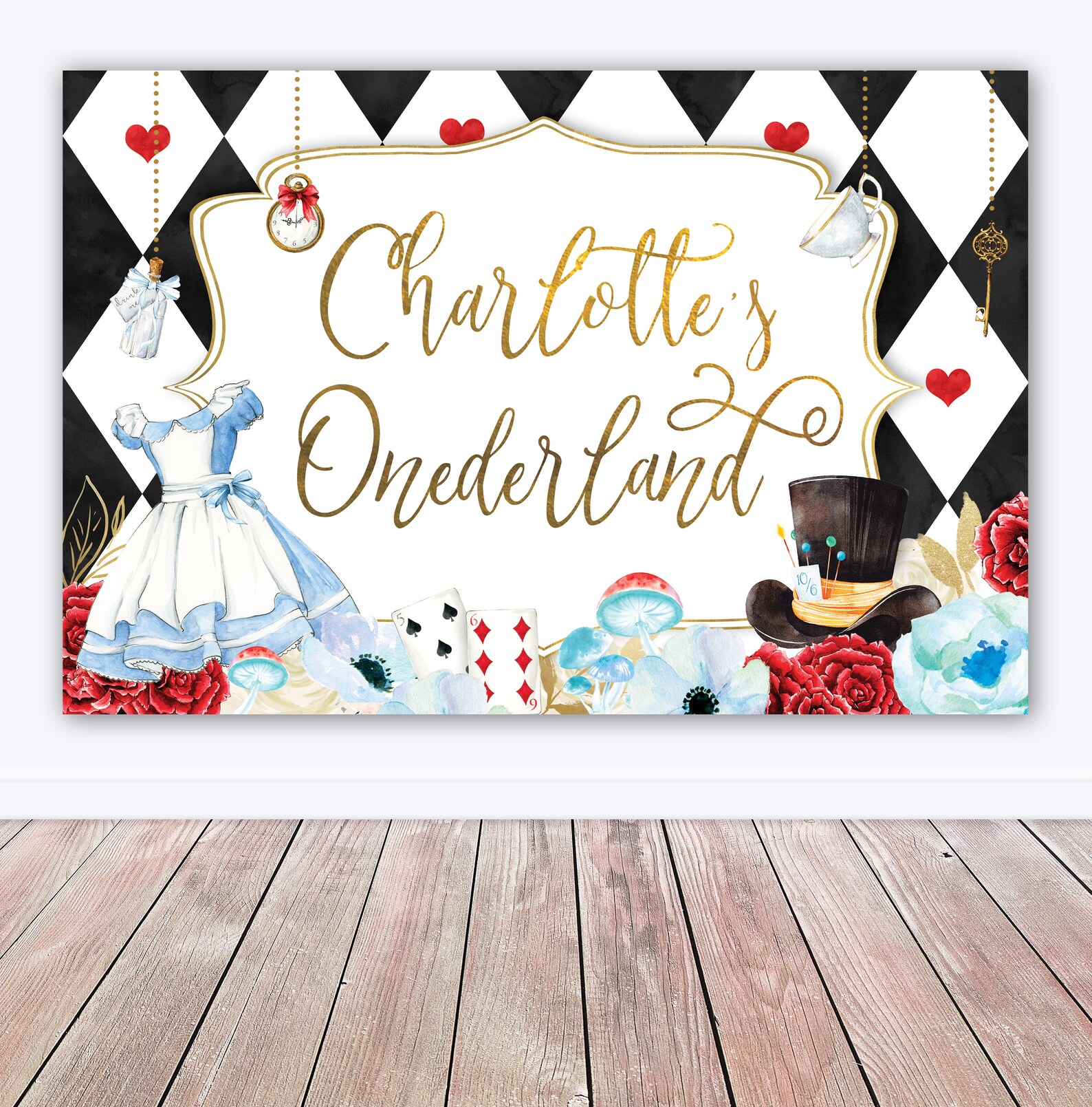 Alice in Wonderland Table Numbers 1-20, Mad Tea Party Decor, Onederland ...