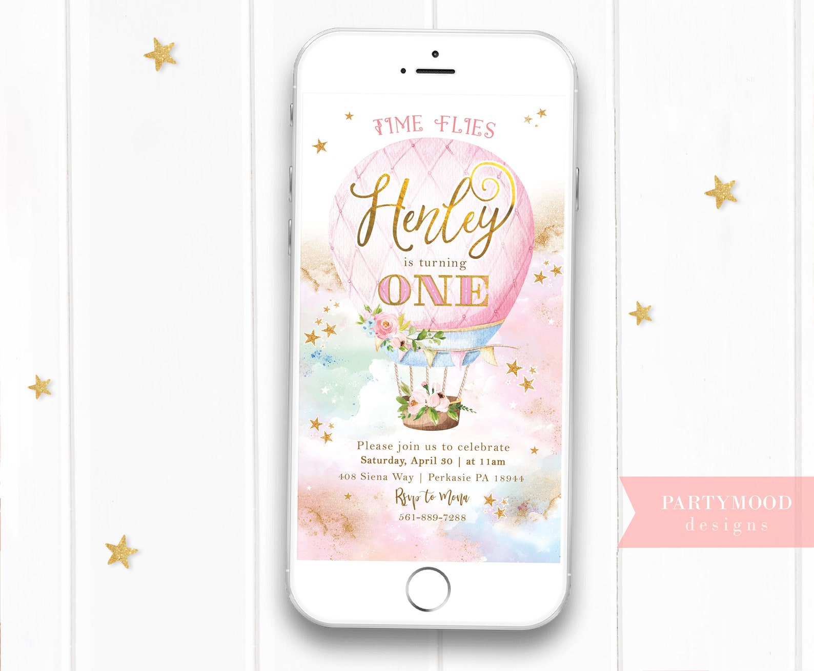 Hot Air Balloon Welcome Sign 1st Birthday Banner up up and - Etsy