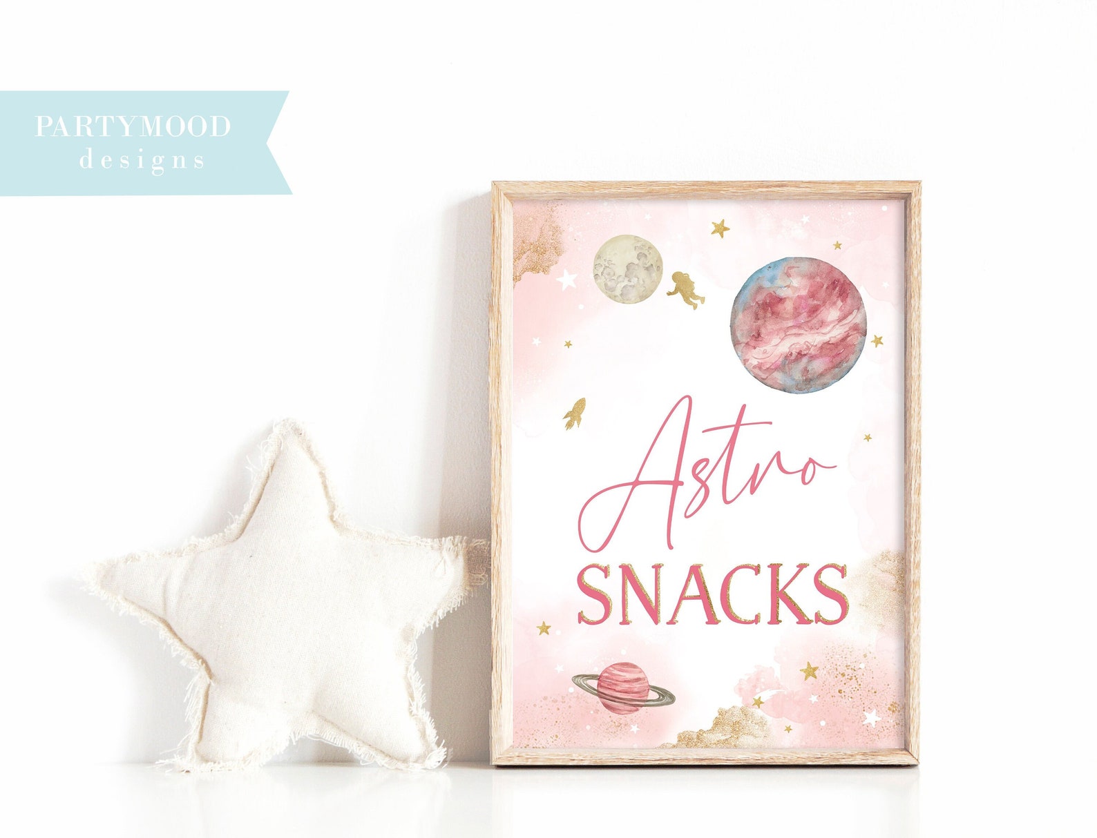 Astro Snacks Sign Outer Space Theme Fun Signs Food First Trip - Etsy