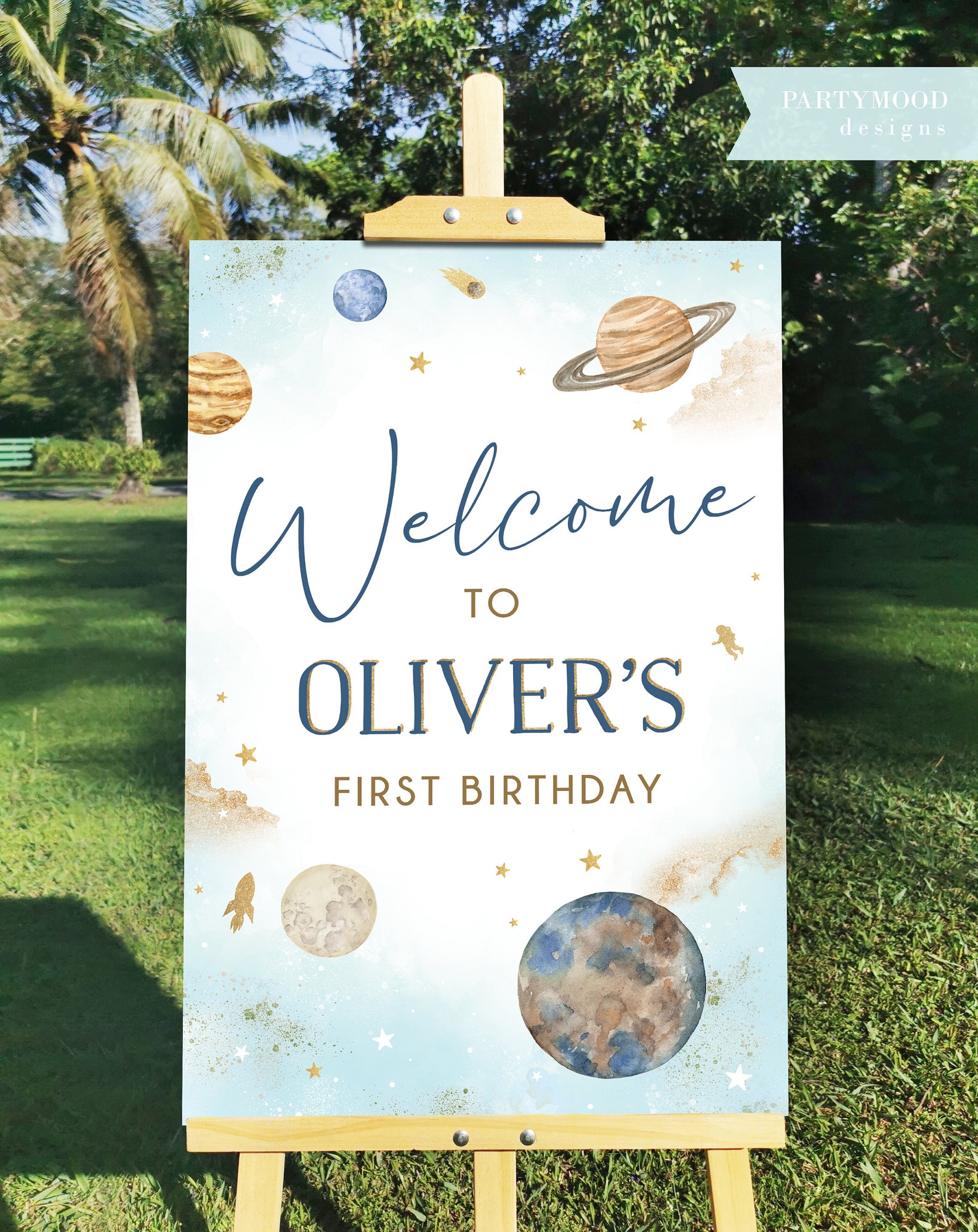 Outer Space Signs Set of 6 Fun Signs Space Theme First Trip - Etsy