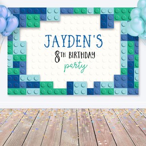 Building Blocks Welcome Sign, Reception, Blocks Birthday Party ...