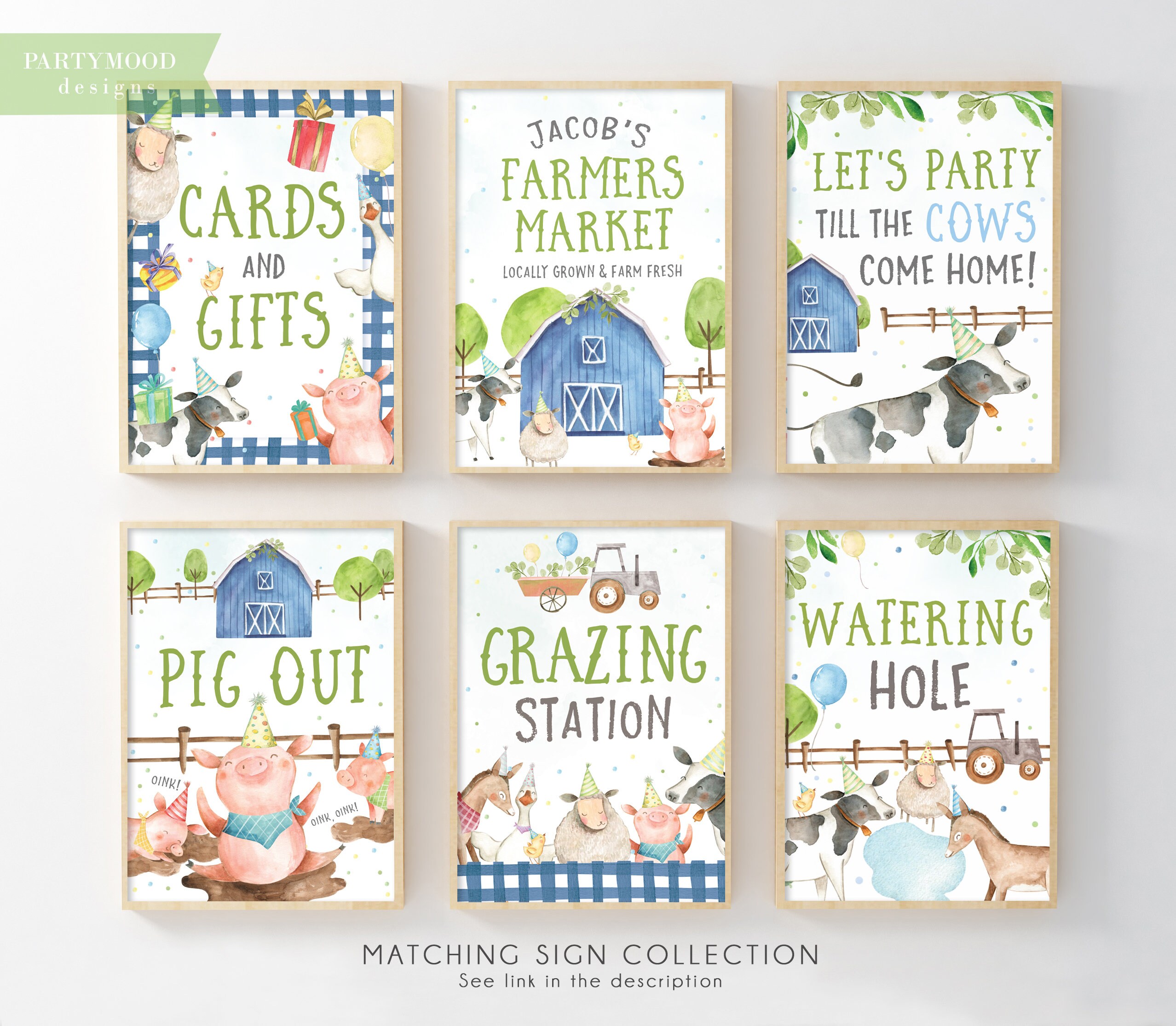Farm Welcome Sign, Farm Animals, Boy First Birthday, Boy Birthday Party ...