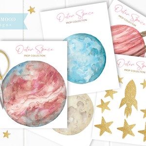 Space Planet Props, Planets Wall Decor, Outer Space First Birthday ...