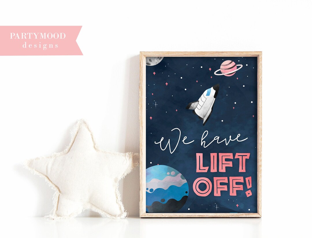We Have Lift off Sign, Outer Space Theme, Fun Signs, First Trip Around ...