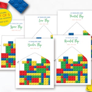 Editable Building Blocks Invitation, Blocks Birthday Party, Building ...